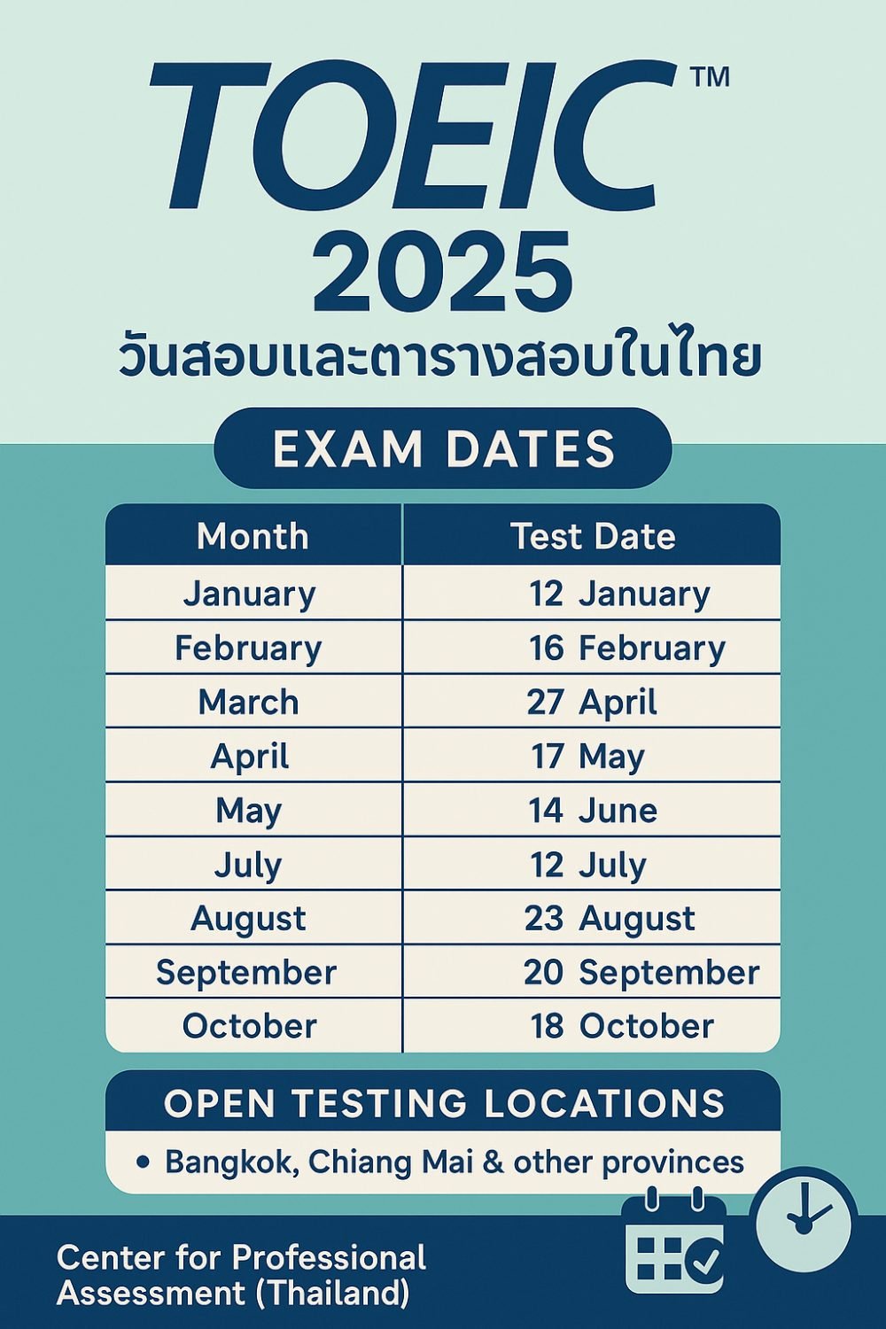 ข้อสอบ TOEIC 2025: วันสอบที่สำคัญและเคล็ดลับการเตรียมตัว - 51Talk Thailand